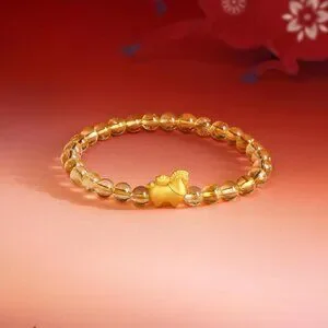 Jewelry | 24k Solid Gold Bracelets Cute Horse Animal Charm Red Agate ...